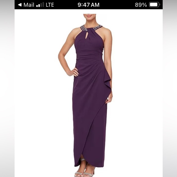 Ignite Evenings | Dresses | Ignite Evenings Embellished Halter Side ...